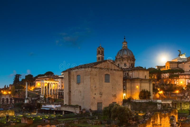 Full Moon Forum Romanum Stock Photos - Free & Royalty-Free Stock Photos ...