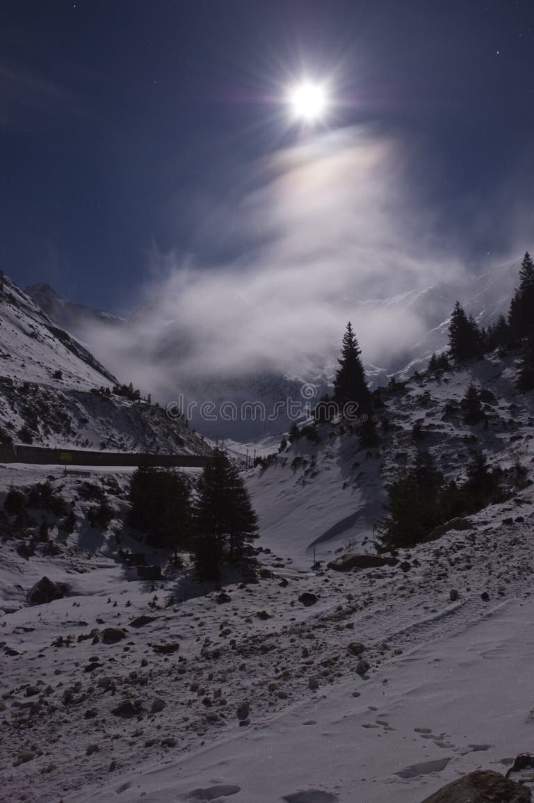 1,874 Full Moon Over Mountains Stock Photos - Free & Royalty-Free Stock ...