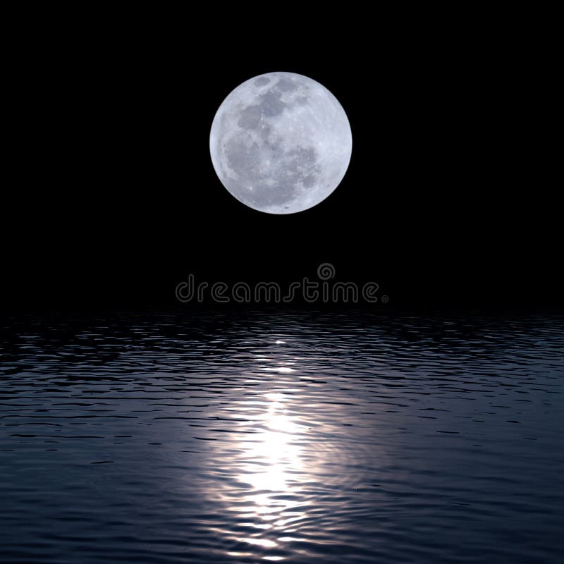 18+ Full moon over water Free Stock Photos - StockFreeImages