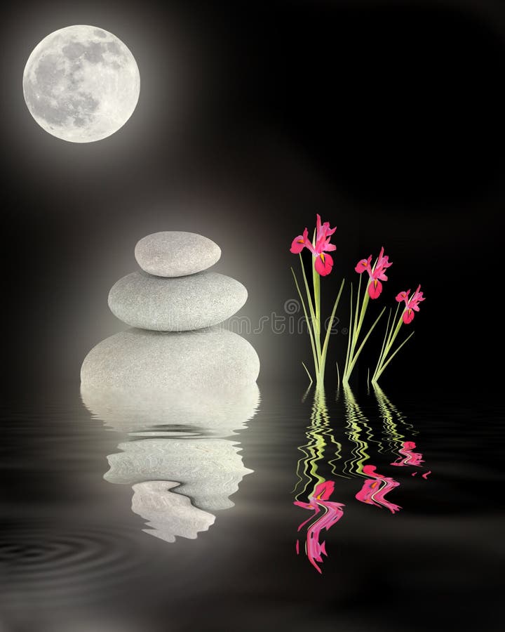 Zen stones stock illustration. Illustration of health - 5543369
