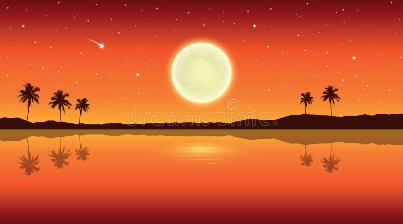 Fullmoon Beach Stock Illustrations – 85 Fullmoon Beach Stock ...