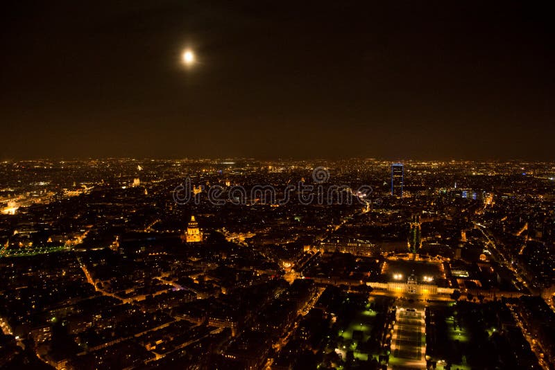 Full moon in Paris stock photo. Image of scenic, paris - 81289038