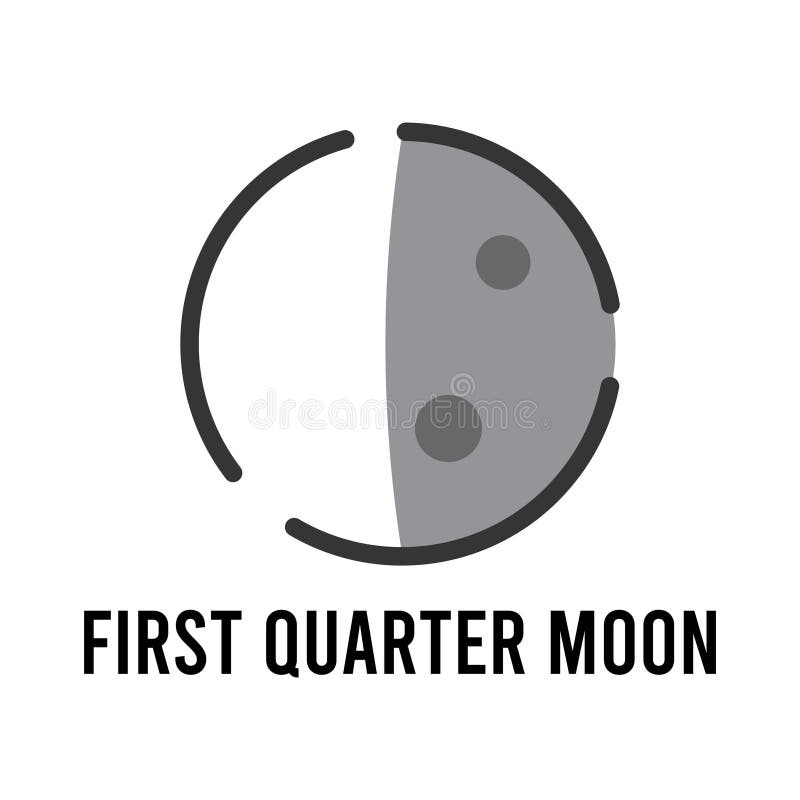 Full Moon Phase Icon Vector Stock Vector - Illustration of vector, flat ...
