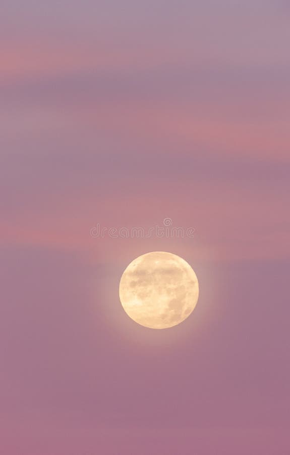 Full Moon Rising at Sunset stock photo. Image of celestial - 179641922