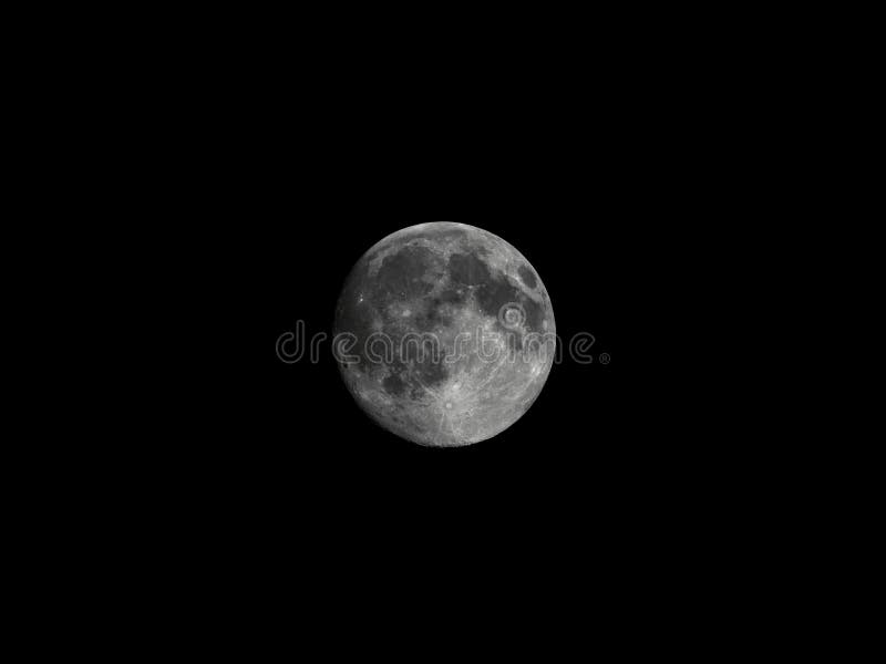 Full Moon Seen with Telescope Stock Image - Image of astronomical, luna ...