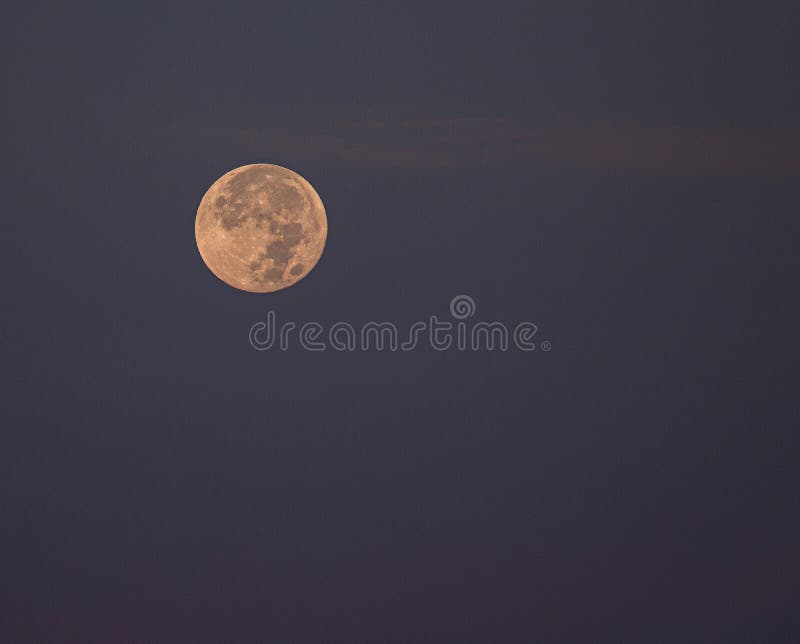 Full Moon Setting at Indian Rocks Beach, Florida Stock Photo - Image of ...