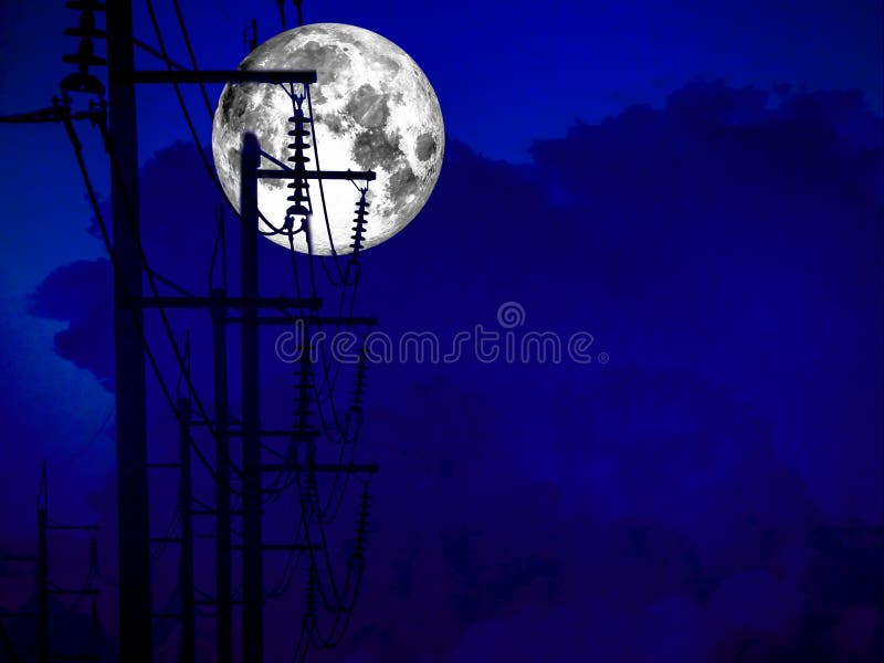 Moon with Shadow View from Space. Stock Image - Image of cloud, nasa ...