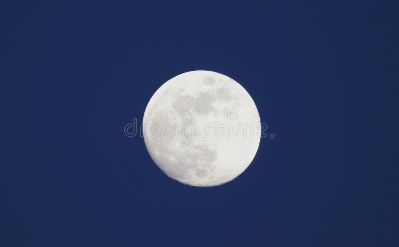 The Full Moon is Shining so Beautiful Stock Image - Image of spring ...