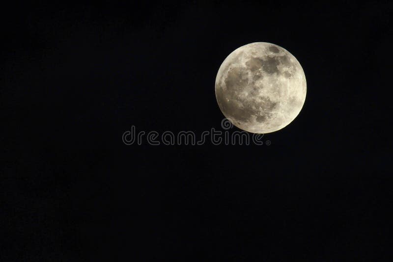 Full Moon Showing the Seas on the Surface. Stock Photo - Image of space ...