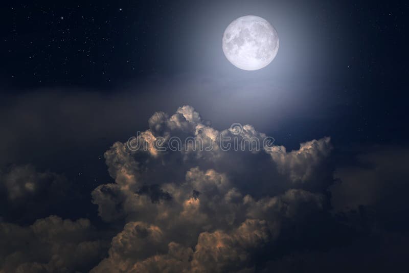 The full moon in the sky stock image. Image of abstract - 147684471