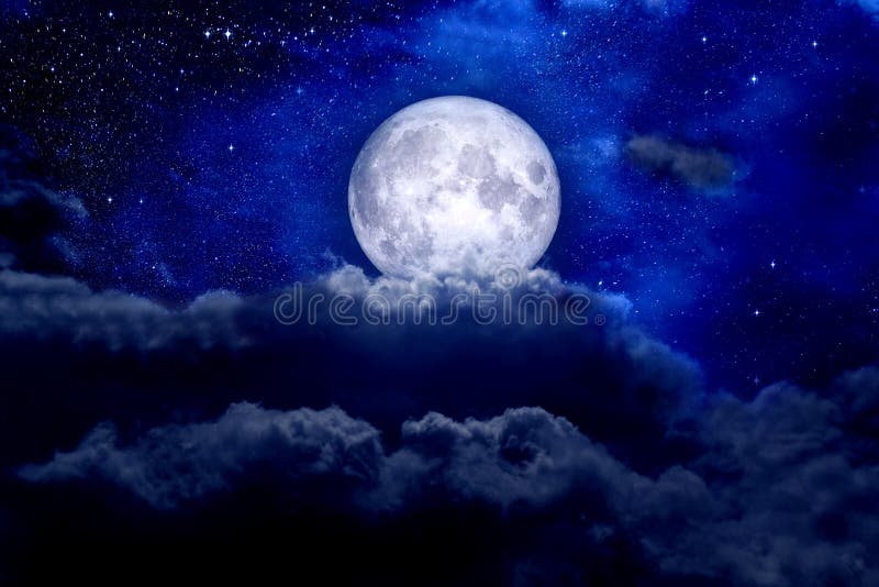 The full moon in the sky stock photo. Image of science - 147692674