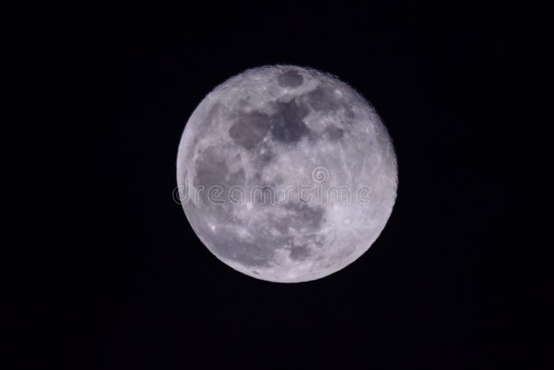 Full Moon in a Sky at Night Stock Image - Image of luna, background ...