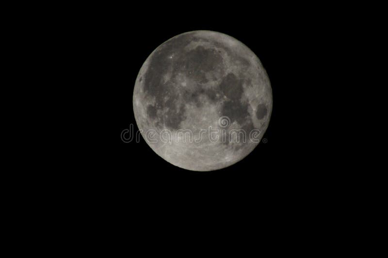 Full Moon with Small Details of the Relief of the Craters Stock Photo ...