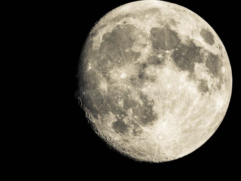 Full Moon Stack Dark Night Sky. the Full Moon is Lunar Phase when it ...