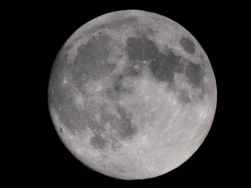 Full Moon Stack Dark Night Sky. the Full Moon is Lunar Phase when it ...