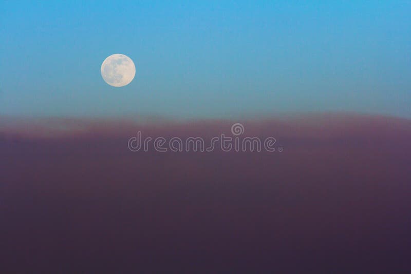 Full moon at sunset stock image. Image of beautiful, view - 39729385