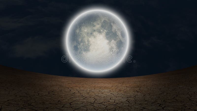 Full moon stock illustration. Illustration of arid, erosion - 156860933