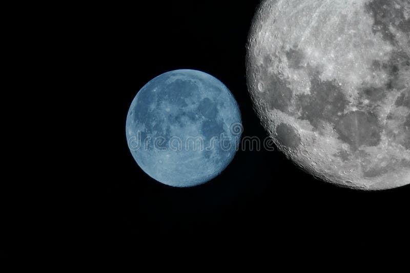 Full Moon at 14th February 2025 Stock Photo - Image of spacephoto ...