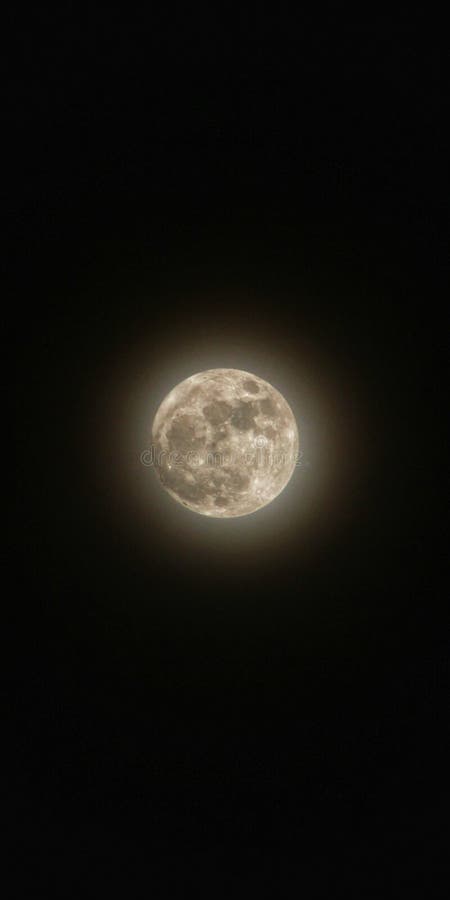 Full Moon View Looking Very Beautiful Stock Image - Image of moon ...
