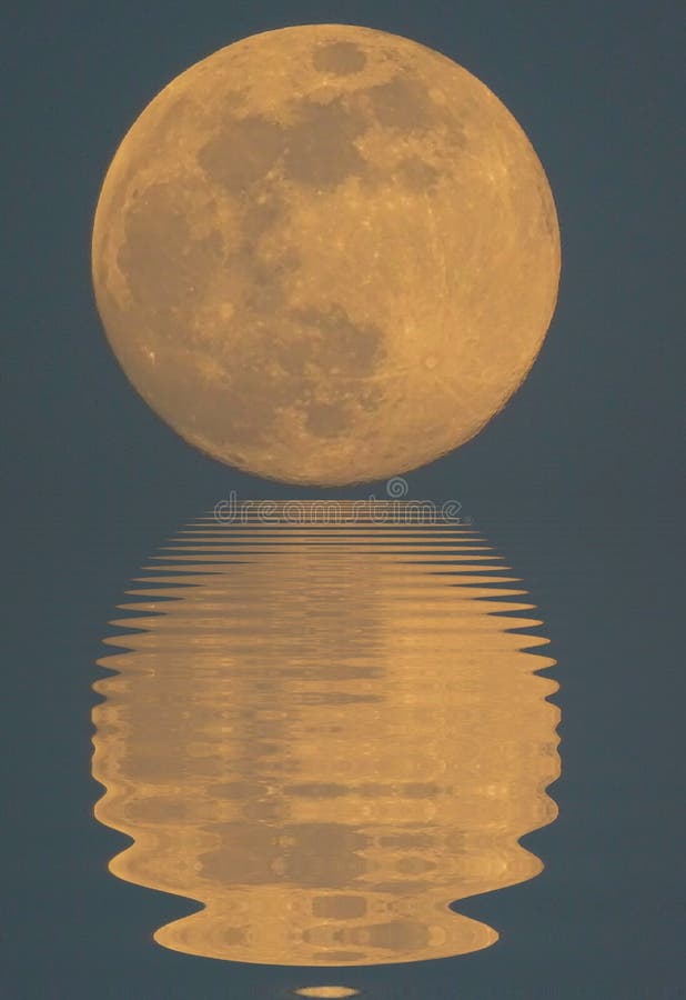 Moon on water stock photo. Image of sweet, stunning, atmosphere - 4705224