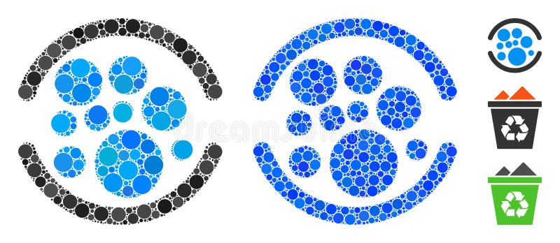 Full Mosaic Icon of Circles Stock Vector - Illustration of blanket ...