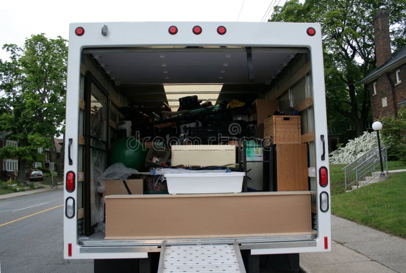 Full Moving Truck stock photo. Image of shipping, house - 14874434