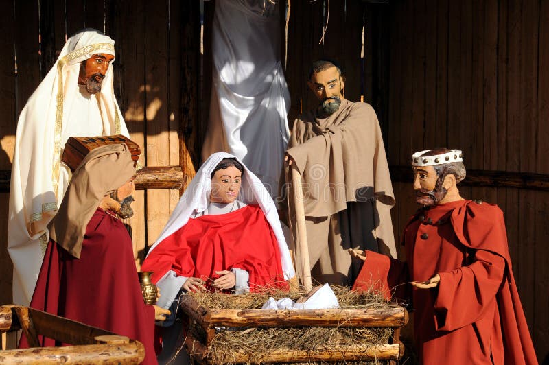 Full Nativity Scene stock photo. Image of christianity - 3816744