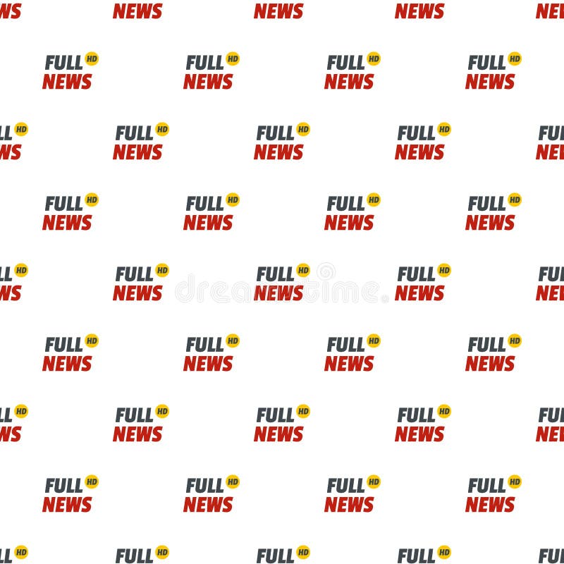 Full news pattern seamless stock illustration. Illustration of ...