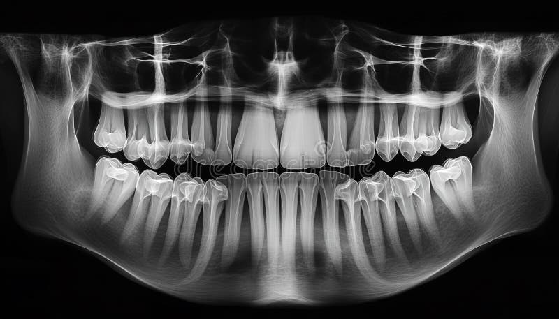 A Full Panoramic Image Showing All Teeth of the Upper and Lower Jaws ...