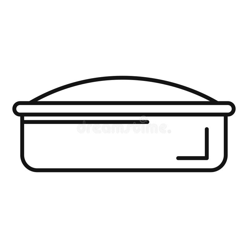 Full Plastic Container with Closed Lid for Food Storage Stock Vector ...