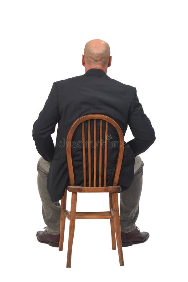 Full Portrait of a Man Sitting on Chair White Stock Photo - Image of ... Full Portrait of a Man Sitting on Chair White Stock Photo - Image of ...