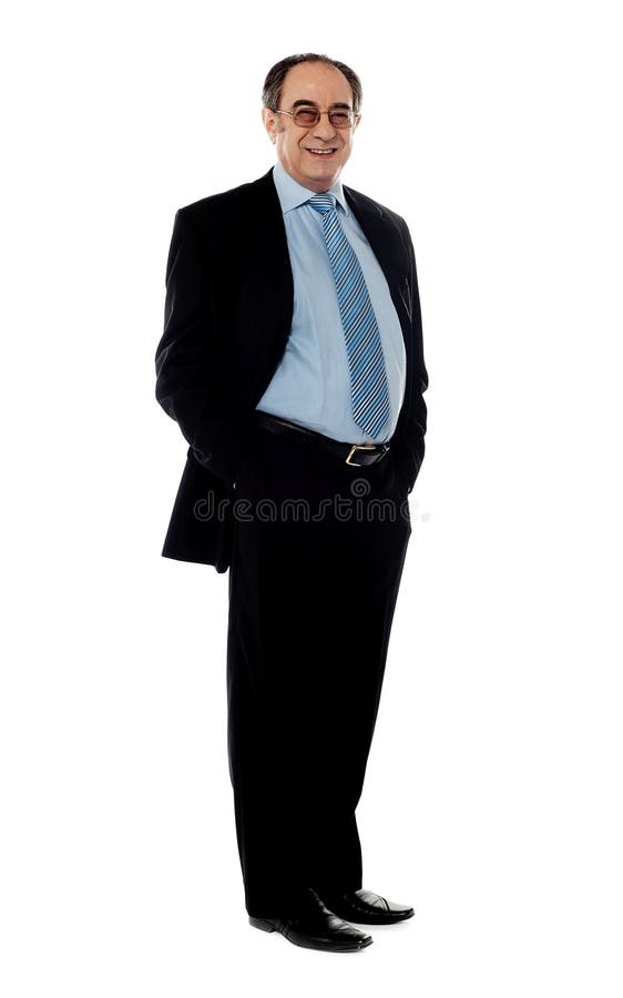 Full Pose Smiling Senior Company Director Stock Photos - Free & Royalty ...