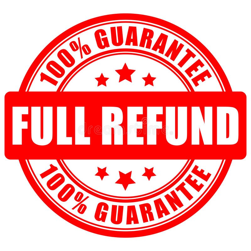 Full Refund Sign, Stamp, Sticker. Vector Stock Illustration. Stock ...