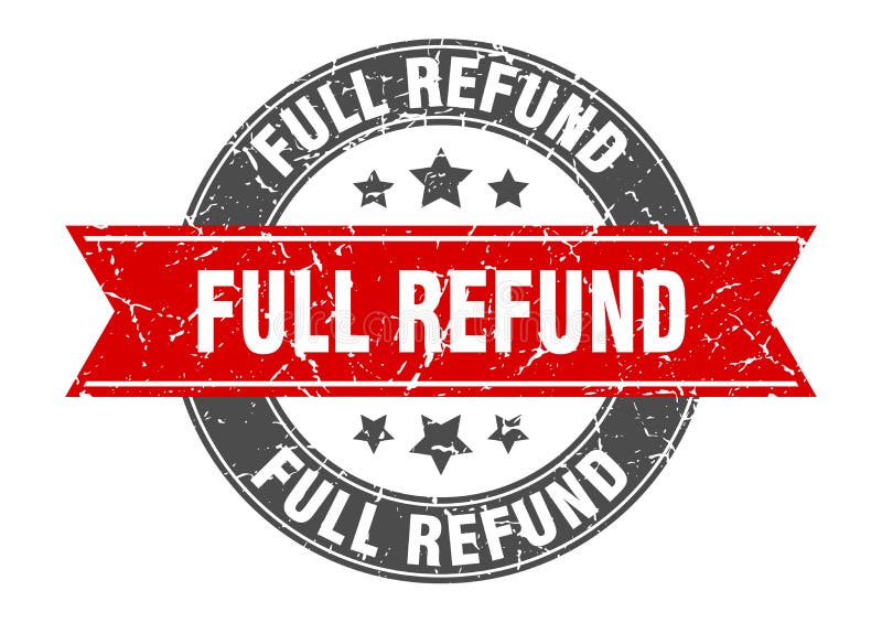 Refund Stamp Red Rubber Stamp on White Background. Refund Stamp Sign ...