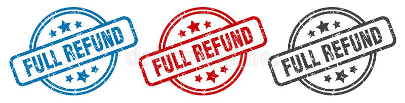 Refund Stamp Red Rubber Stamp on White Background. Refund Stamp Sign ...