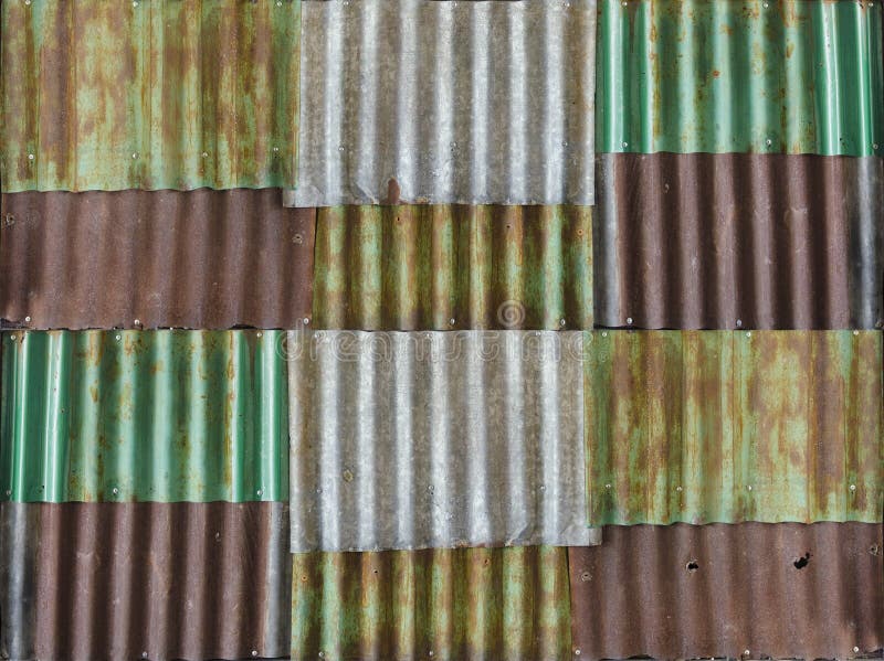 Full of Rusty Old Tin Roof. Stock Photo - Image of scene, zinc: 49363780
