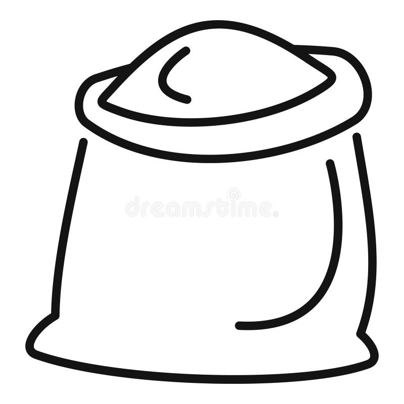 Full Sack of Flour for Baking Bread and Pastry Stock Vector ...