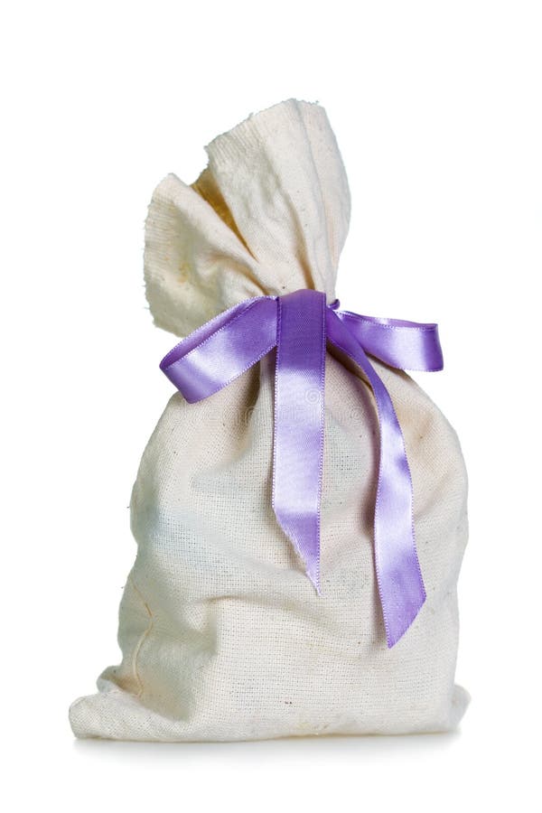 Full sack with ribbon stock image. Image of holiday, tied - 36582123