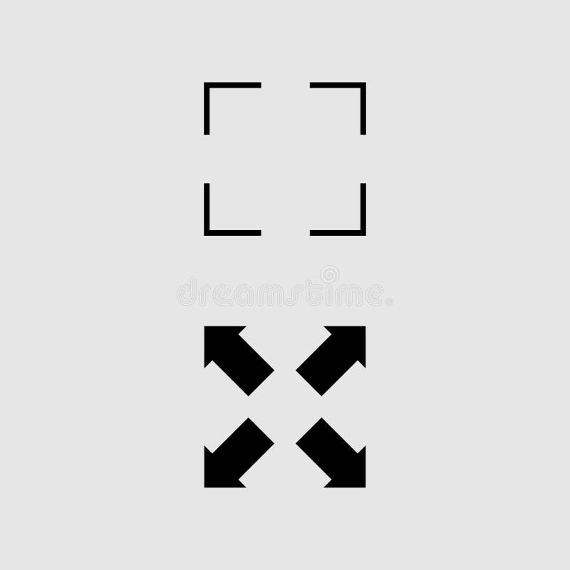 Full Screen Button Stock Illustrations – 4,614 Full Screen Button Stock ...