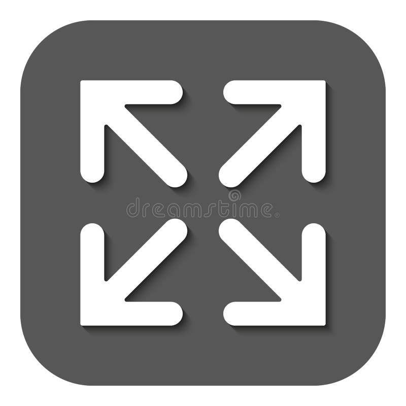 The Full Screen Icon. Arrows Symbol Stock Vector - Illustration of size ...