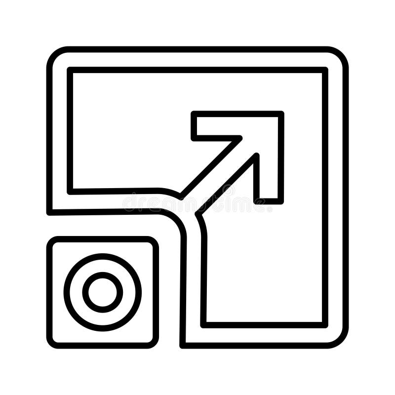 Full Screen Icon Expand Full Screen Outline Vector. Stock Stock ...