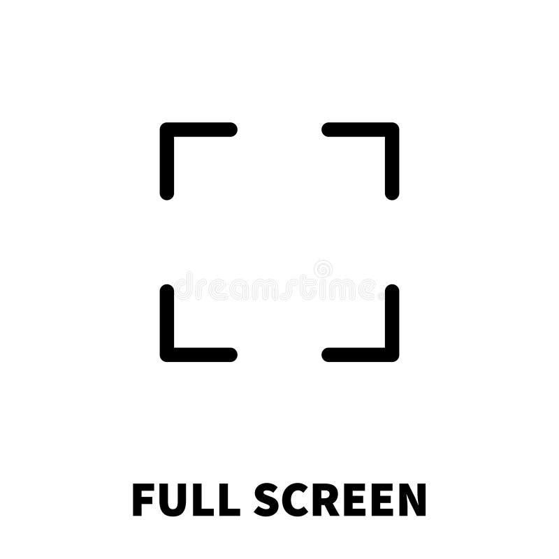 Full Screen Button Stock Illustrations – 4,614 Full Screen Button Stock ...