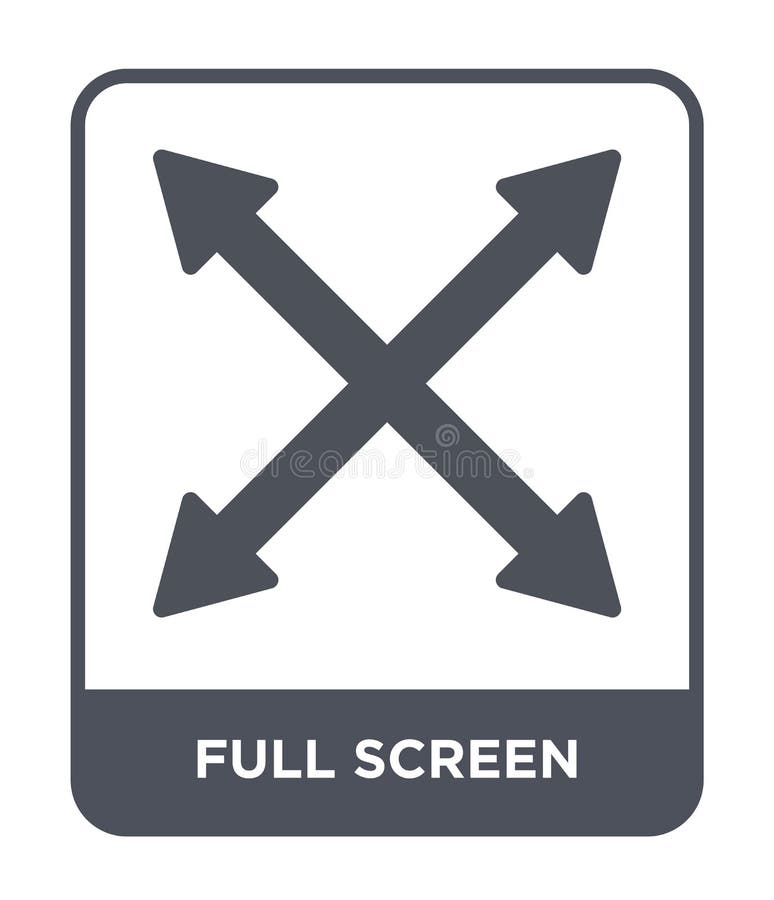 Full Screen Icon in Trendy Design Style. Full Screen Icon Isolated on ...