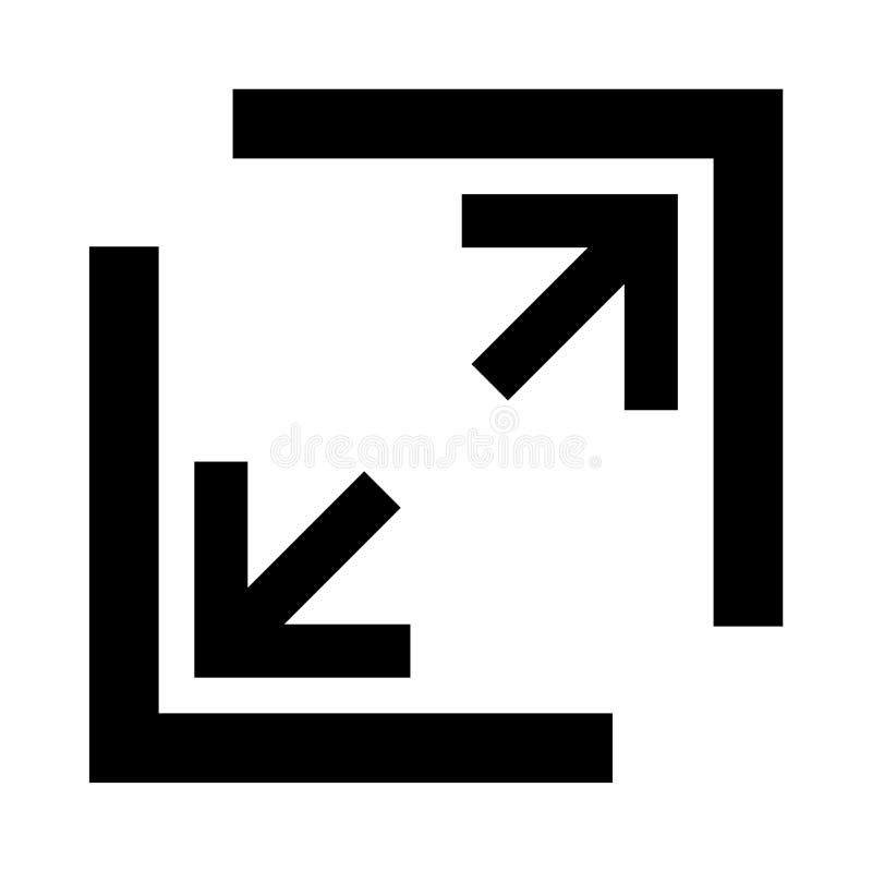 Full screen mode icon stock illustration. Illustration of display ...