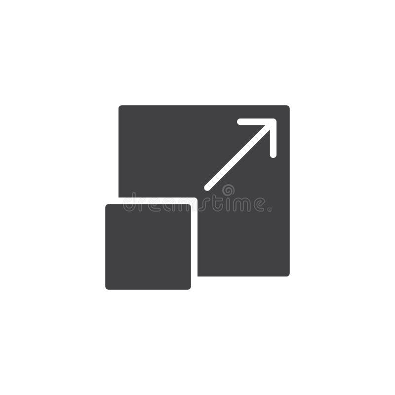 Full Screen Button Line Icon Stock Vector - Illustration of sign, icon ...