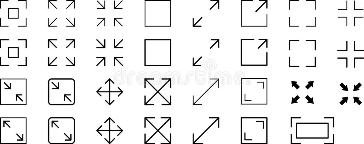 Full Screen Icons Stock Illustrations – 3,213 Full Screen Icons Stock ...