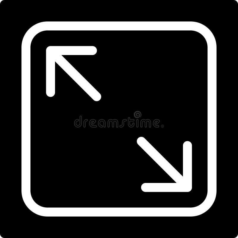 Full Screen Vector Icon. Full Screen and Exit Full Screen Icon ...