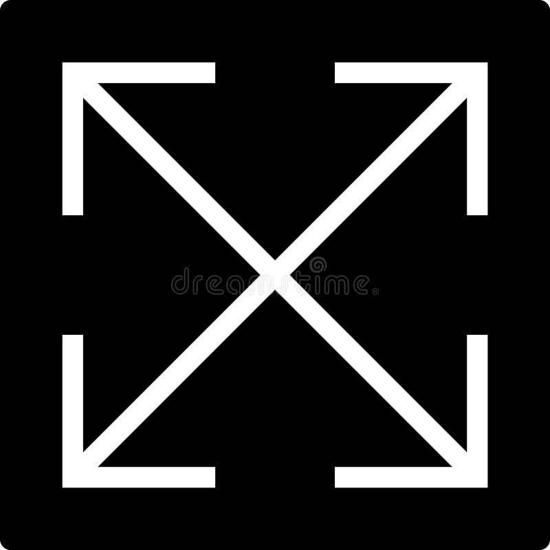 Full Screen Vector Icon. Full Screen and Exit Full Screen Icon ...