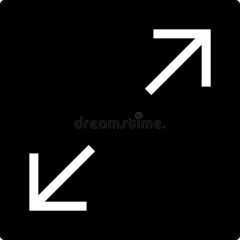 Full Screen Vector Icon. Full Screen and Exit Full Screen Icon Stock ...