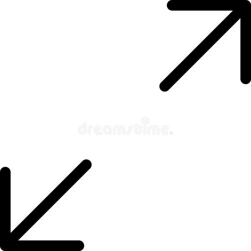 Full Screen Vector Icon. Full Screen and Exit Full Screen Icon Stock ...